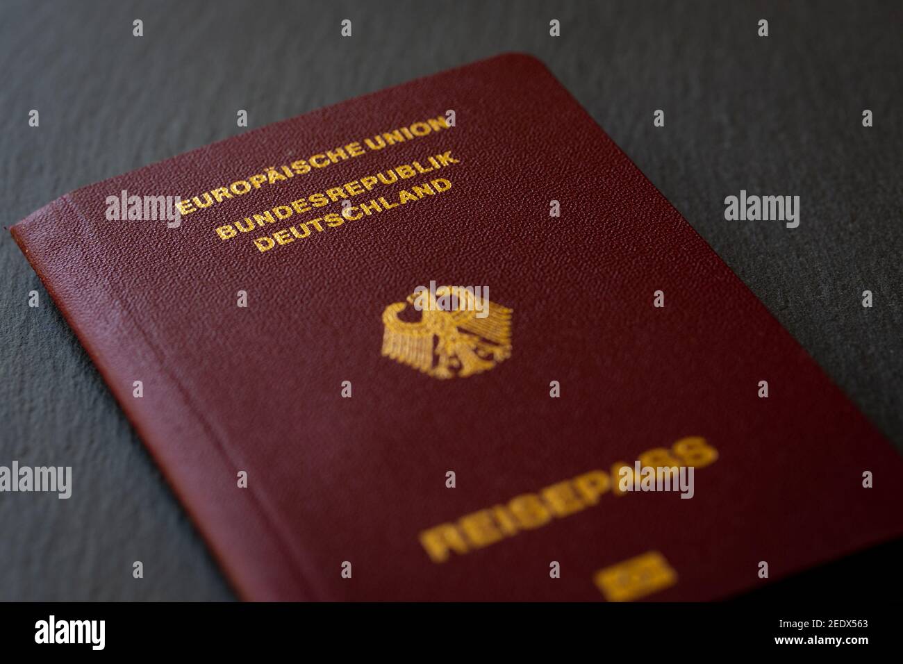 Closeup of a german passport Stock Photo - Alamy