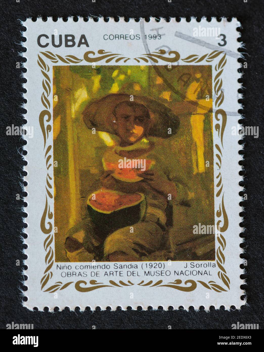 Old vintage Cuban postal stamps Stock Photo - Alamy