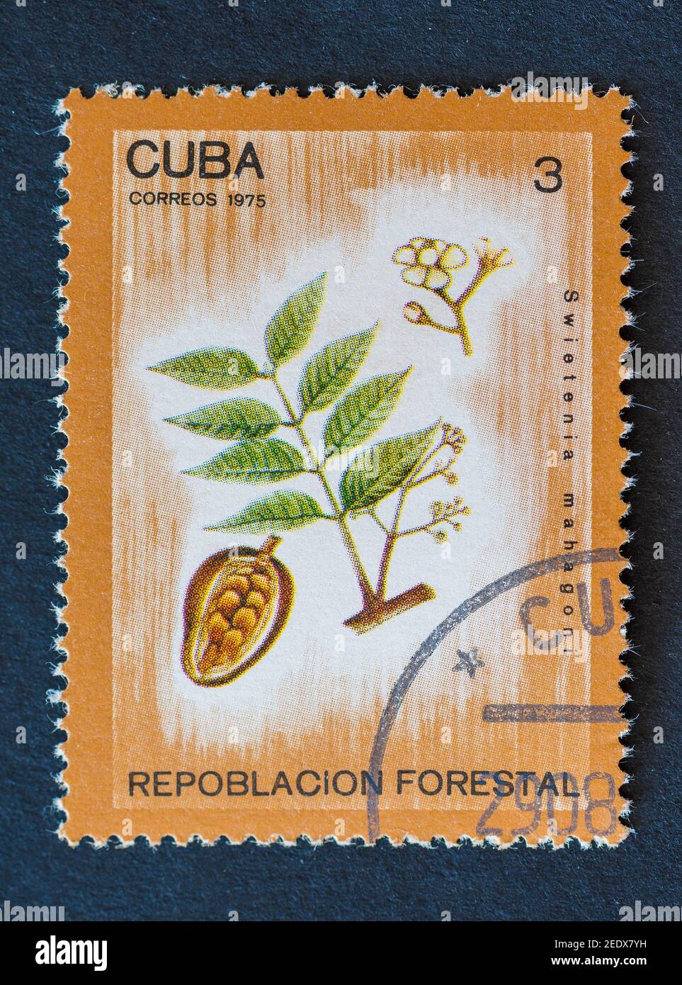 Old vintage Cuban postal stamps Stock Photo - Alamy