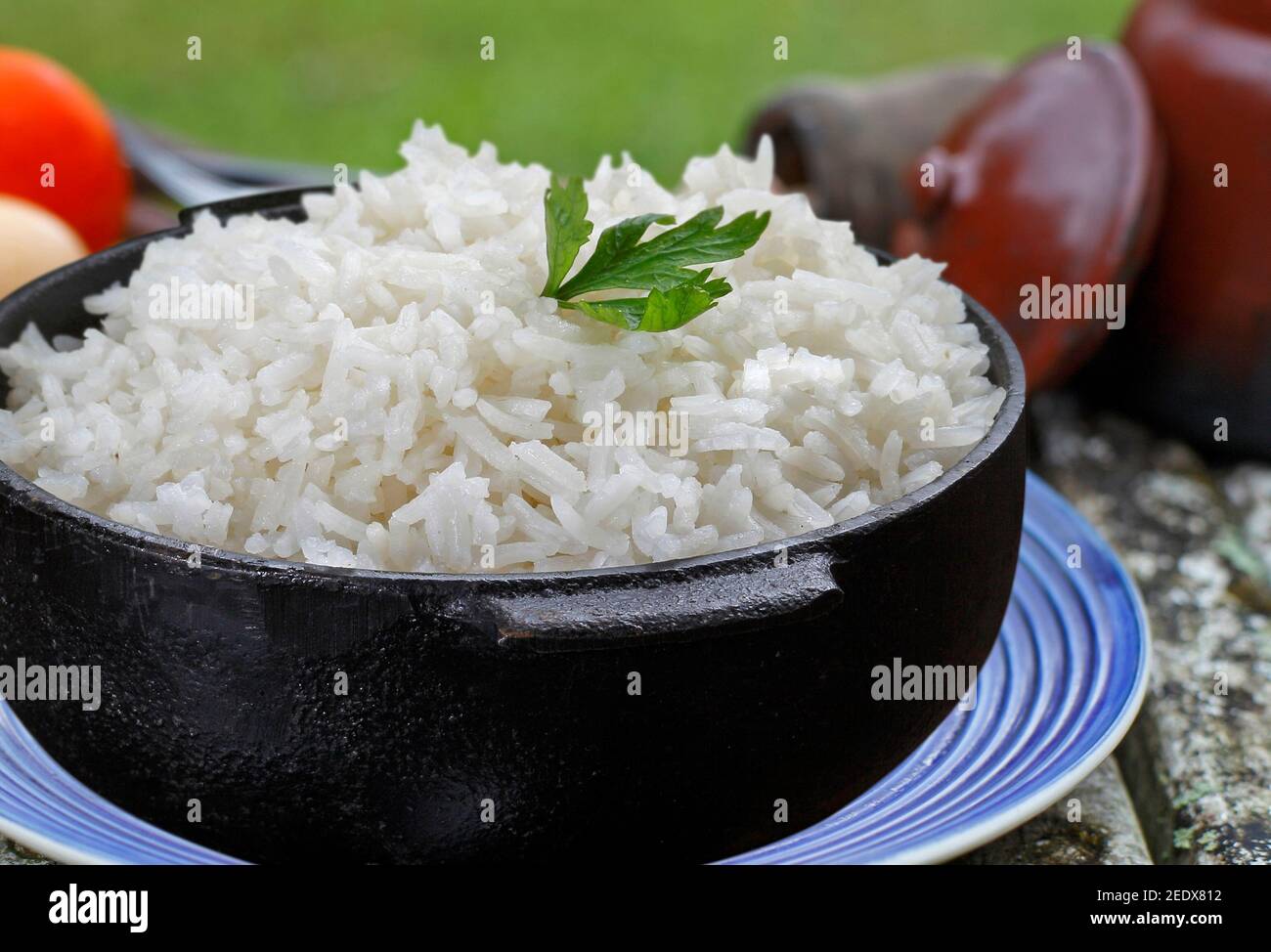 Cooked White Rice Stock Photo - Alamy
