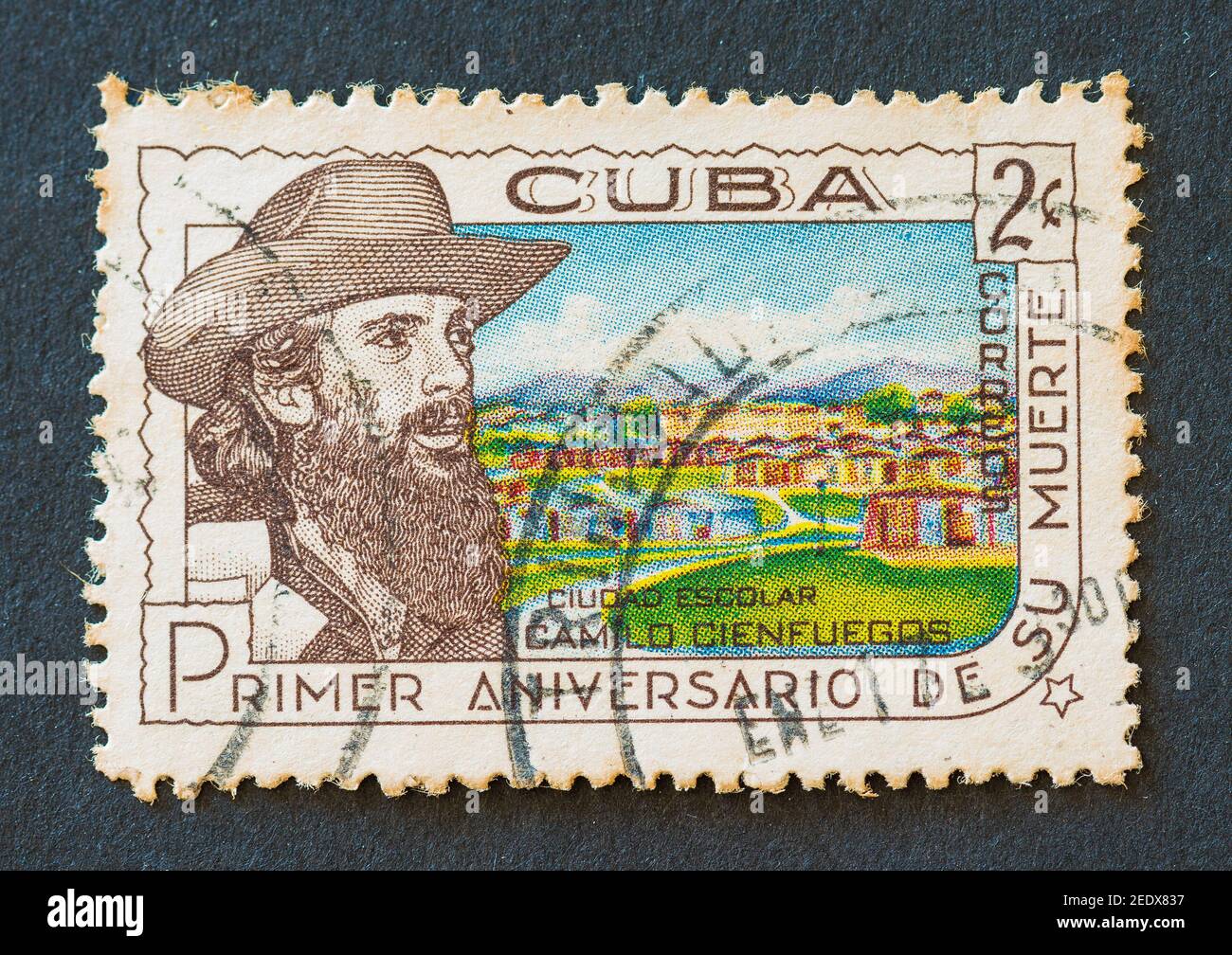 Old vintage Cuban postal stamps Stock Photo - Alamy