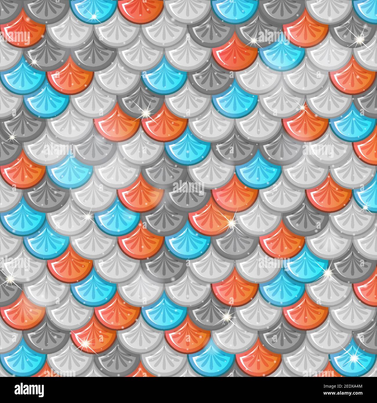 Fish scale seamless pattern background illustration Stock Vector Image ...