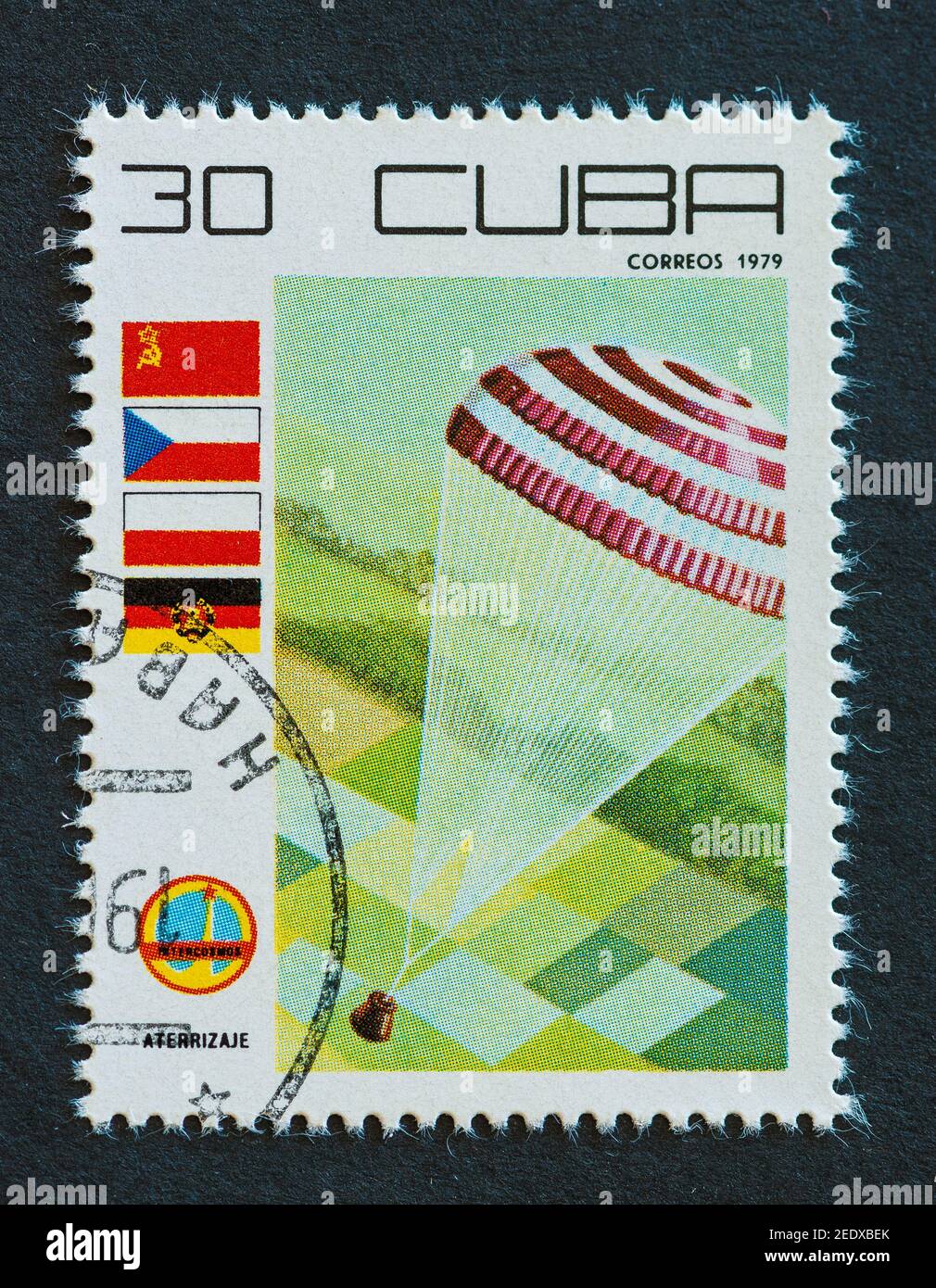 Old vintage Cuban postal stamps Stock Photo - Alamy