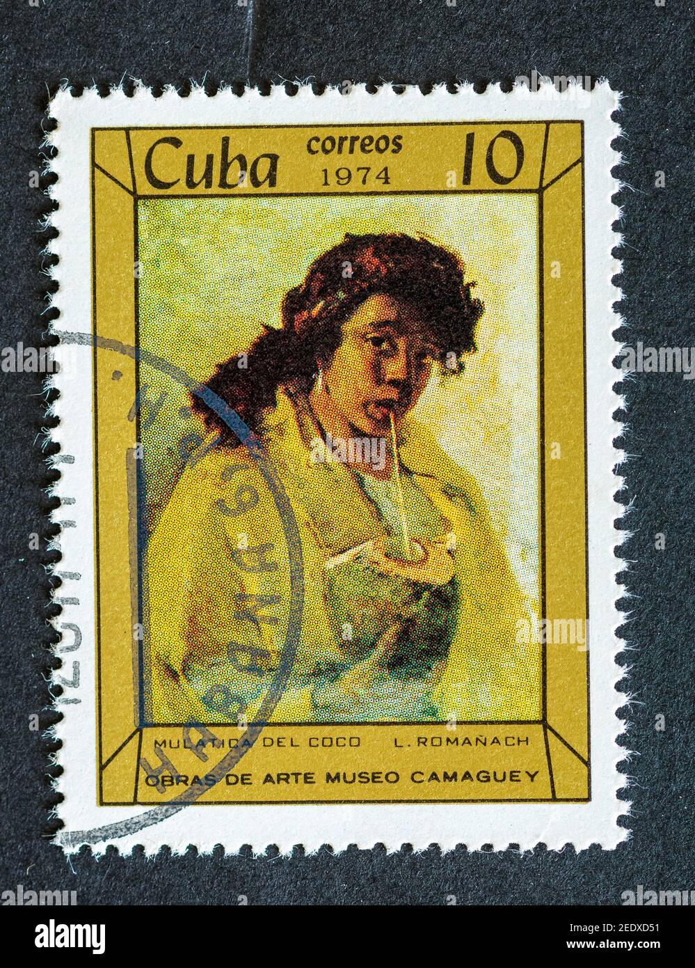 Old vintage Cuban postal stamps Stock Photo - Alamy
