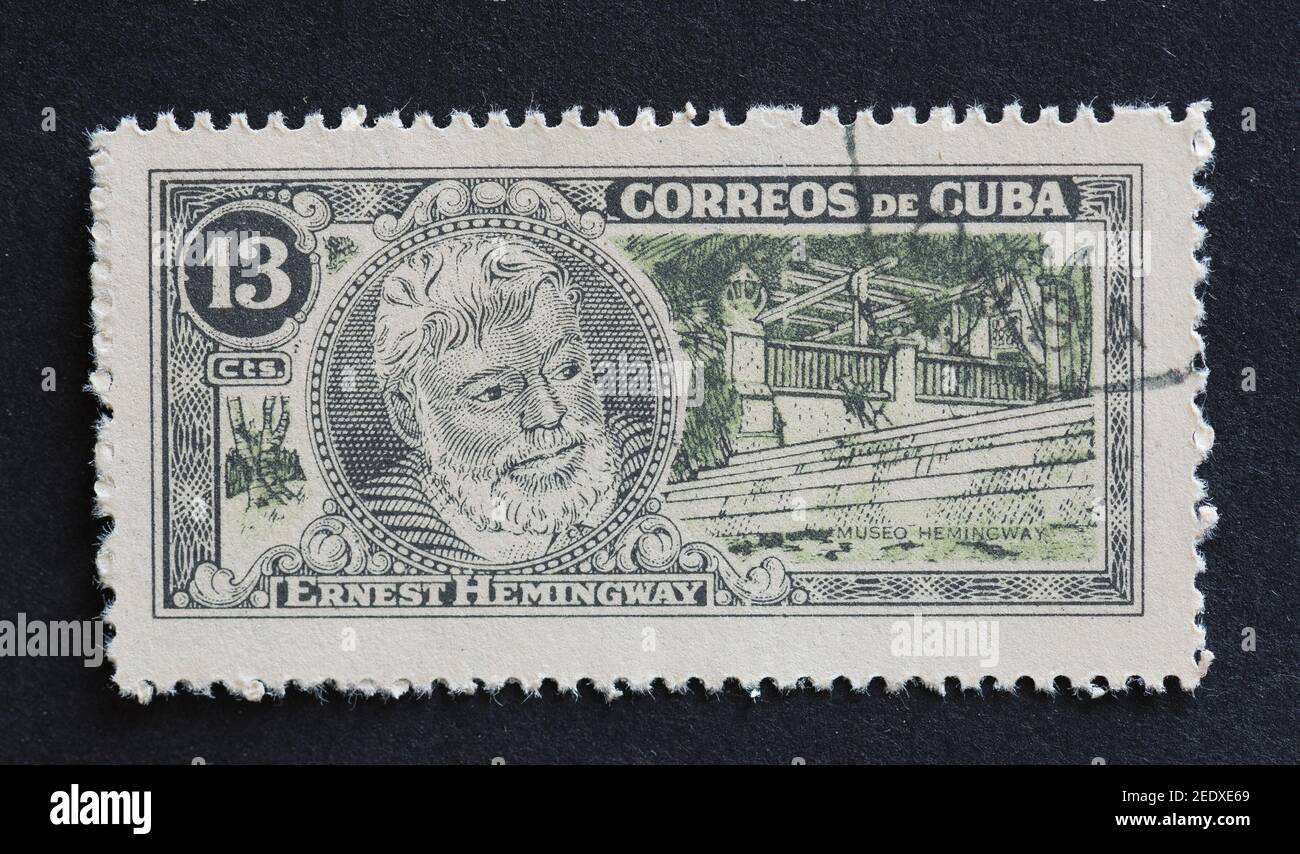 Old vintage Cuban postal stamps Stock Photo - Alamy