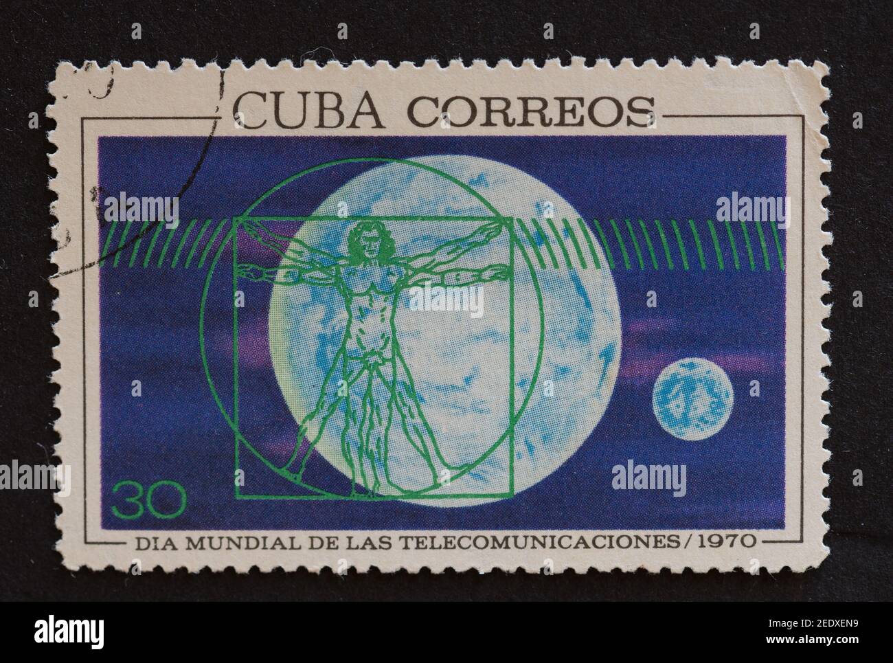 Old vintage Cuban postal stamps Stock Photo - Alamy