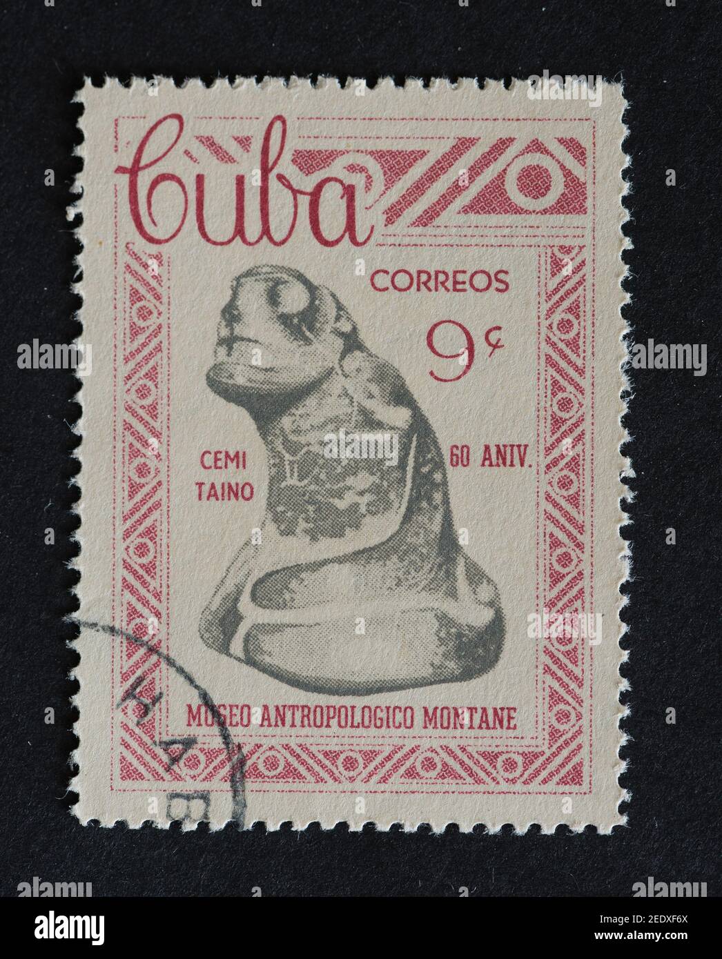 Old vintage Cuban postal stamps Stock Photo - Alamy