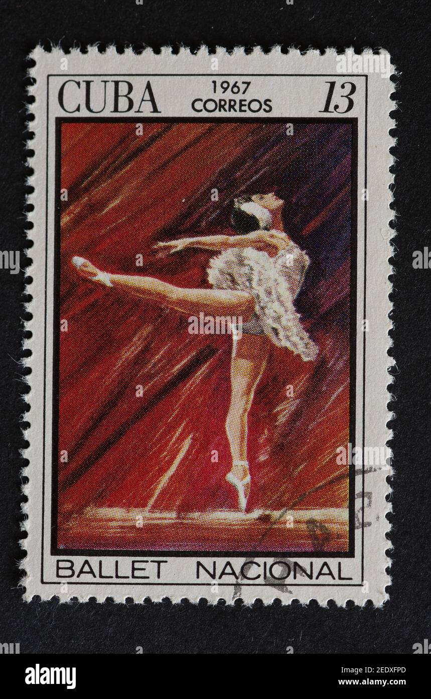 Old vintage Cuban postal stamps Stock Photo - Alamy