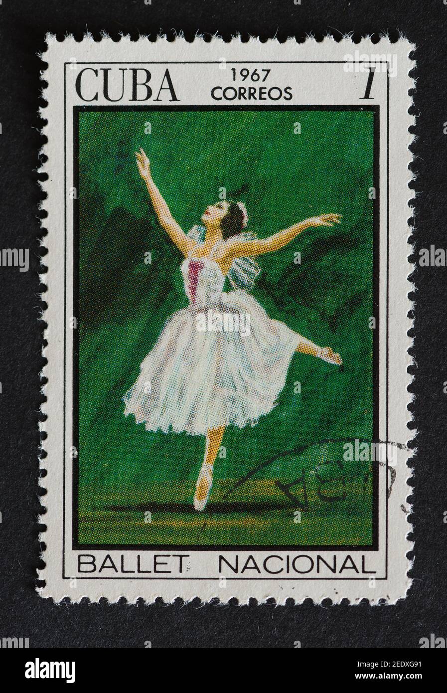 Old vintage Cuban postal stamps Stock Photo - Alamy
