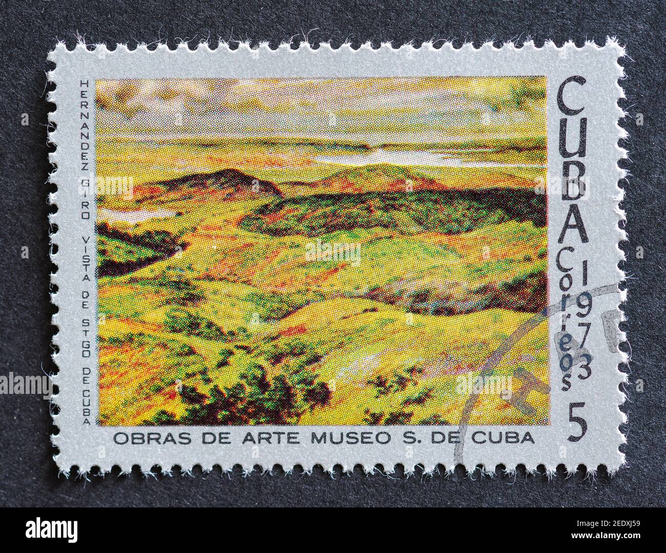 Old vintage Cuban postal stamps Stock Photo - Alamy