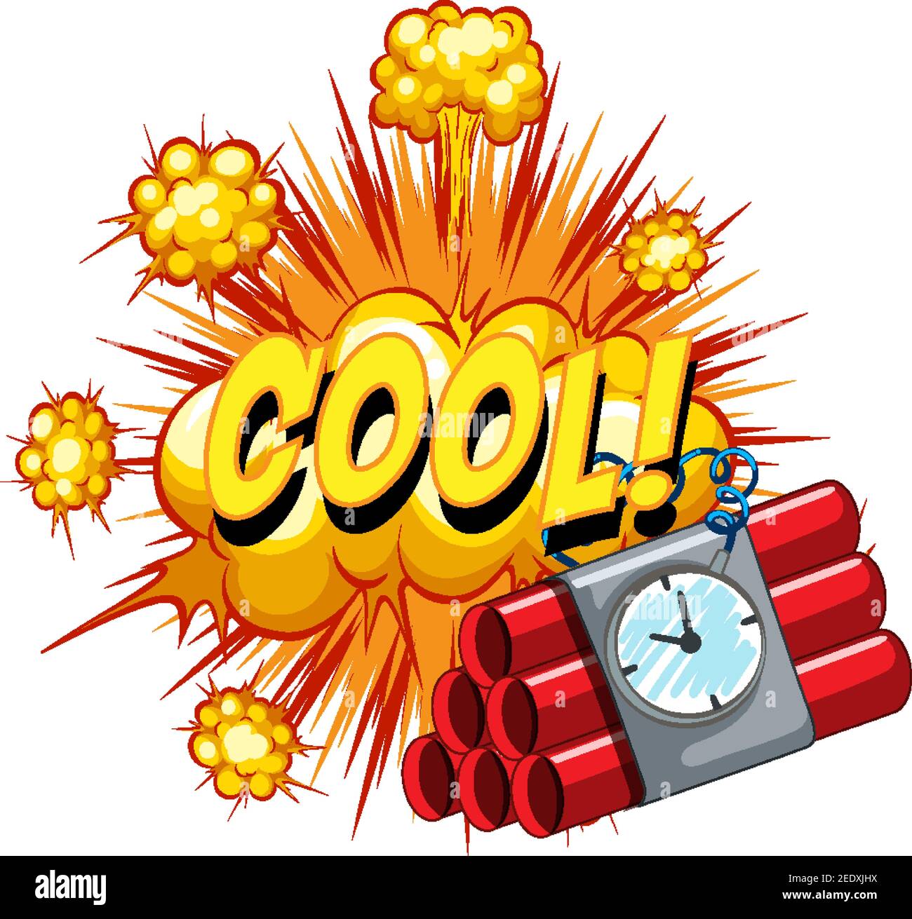 Comic speech bubble with cool text illustration Stock Vector Image ...