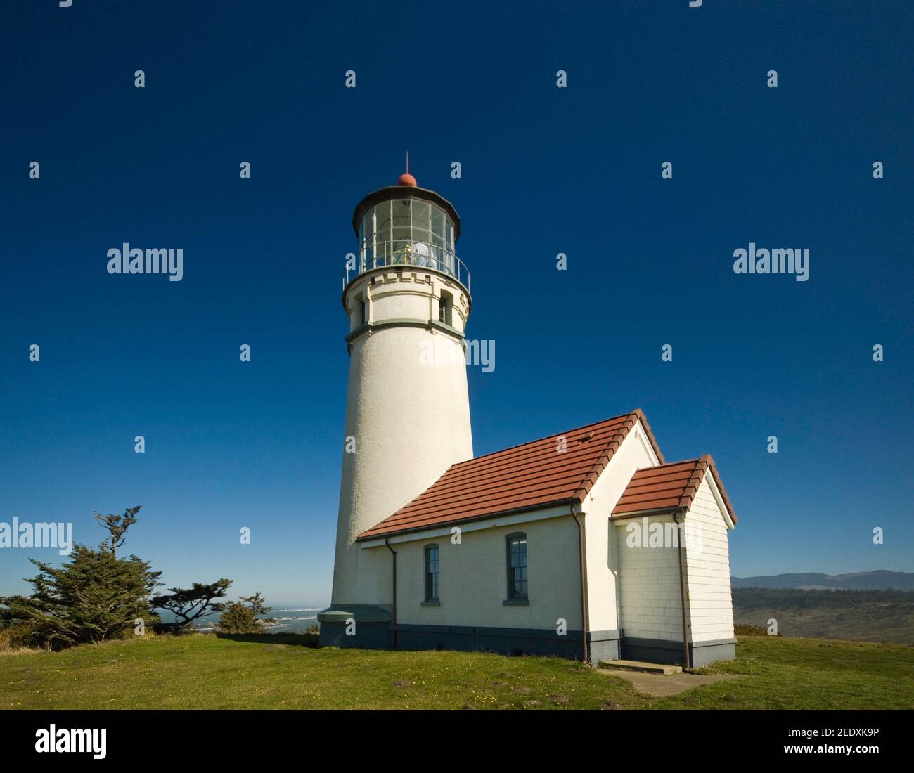 Cape Blanco Lighthouse near Port Orford, Oregon, USA Stock Photo - Alamy