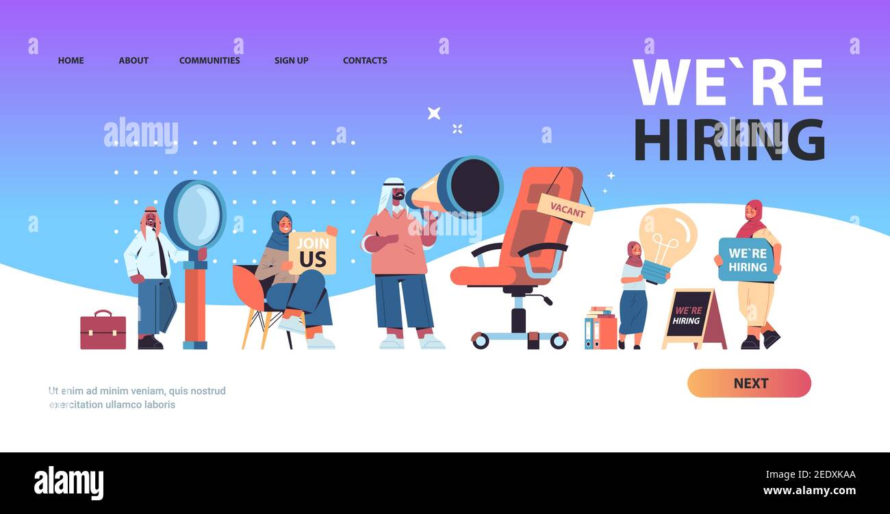arabic hr managers holding we are hiring join us posters vacancy open ...