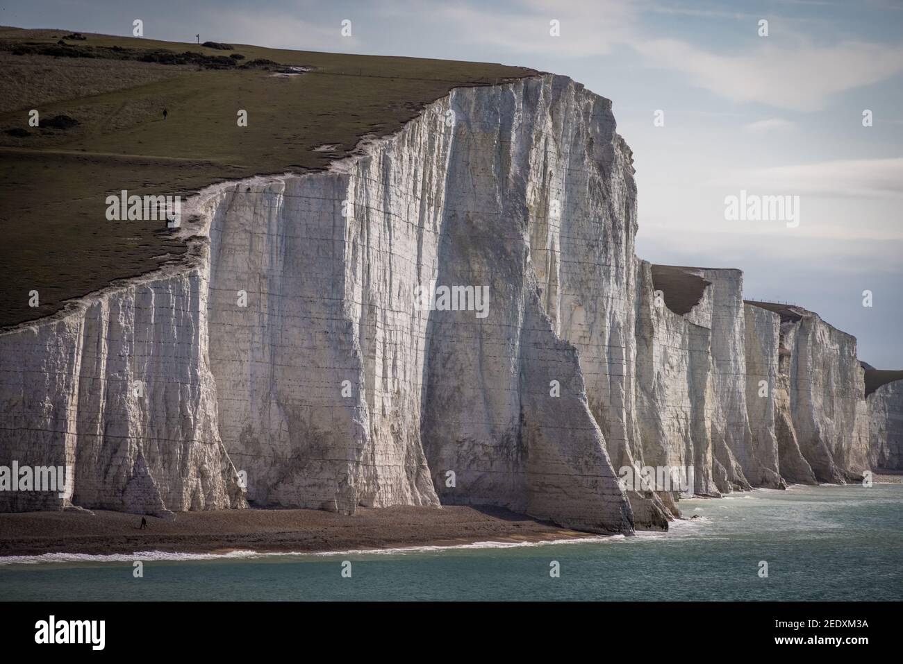 Seven Sisters chalk cliffs, Sussex, England Stock Photo - Alamy