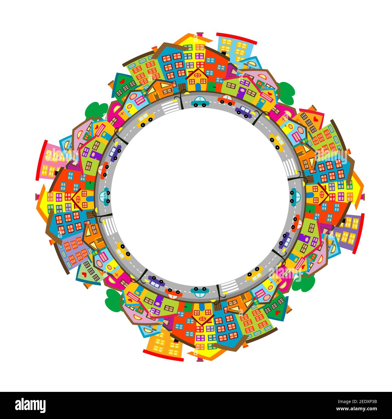 Cartoon houses hi-res stock photography and images - Alamy