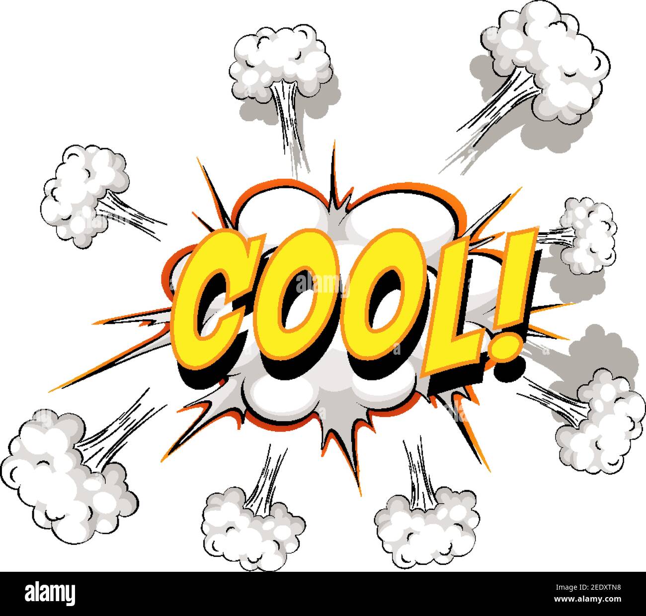 Comic speech bubble with cool text illustration Stock Vector Image ...