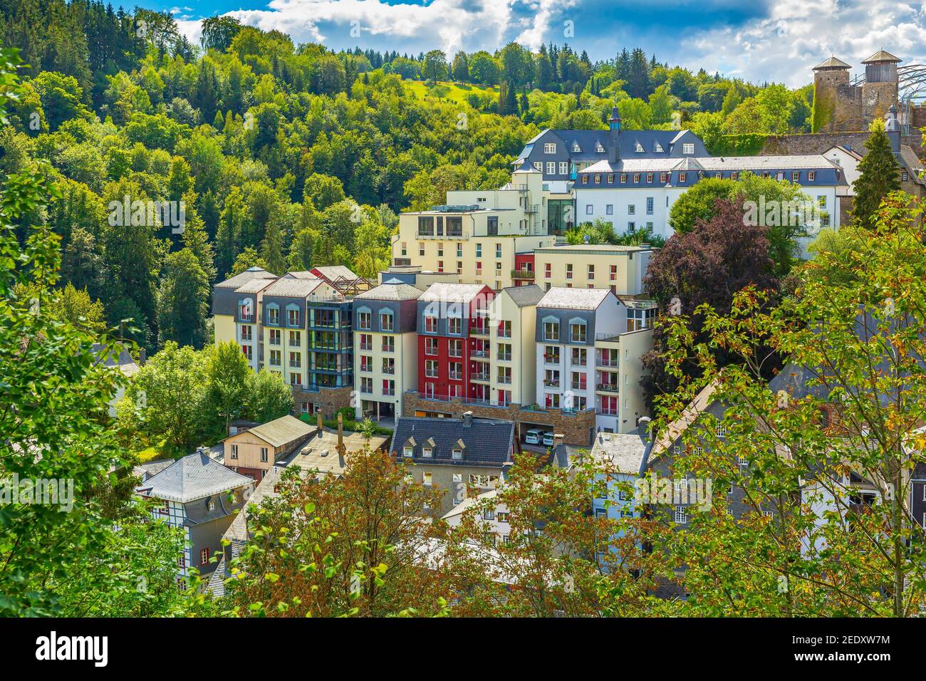 Best of the touristic village Monschau, located in the hills of the ...