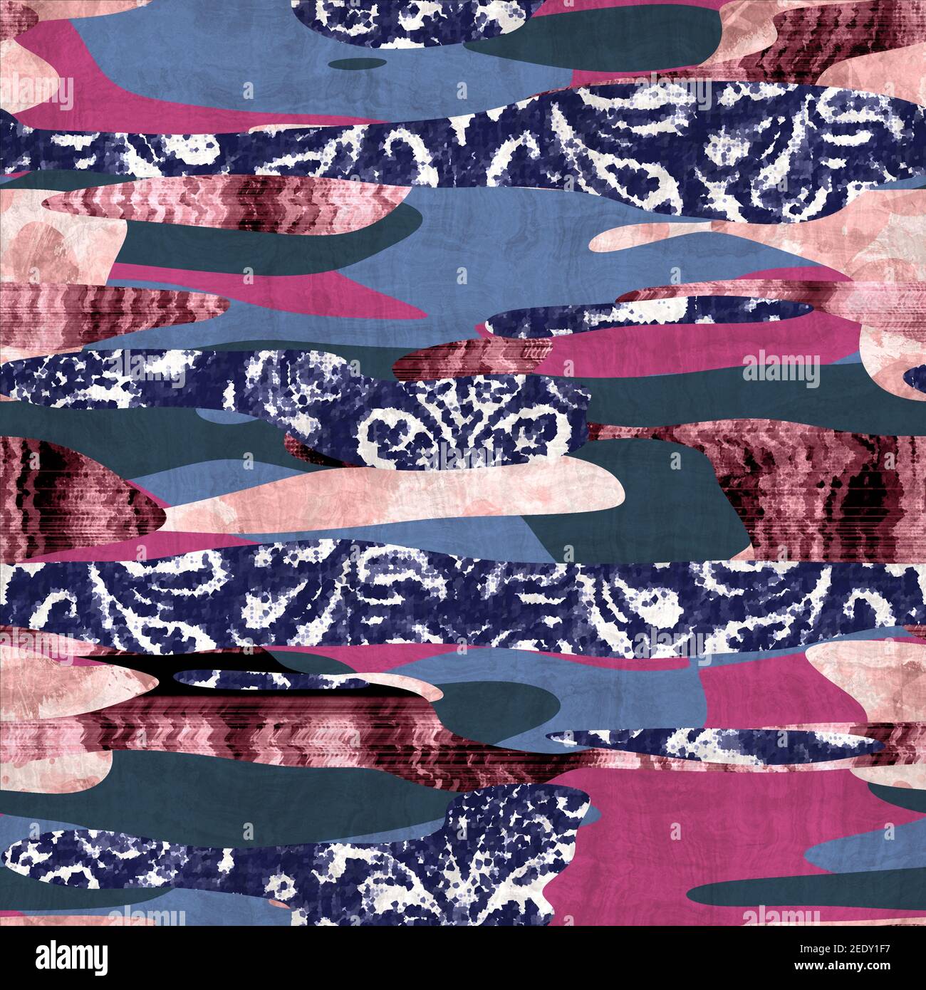 Seamless collage in camo shapes vivid montage Stock Photo - Alamy