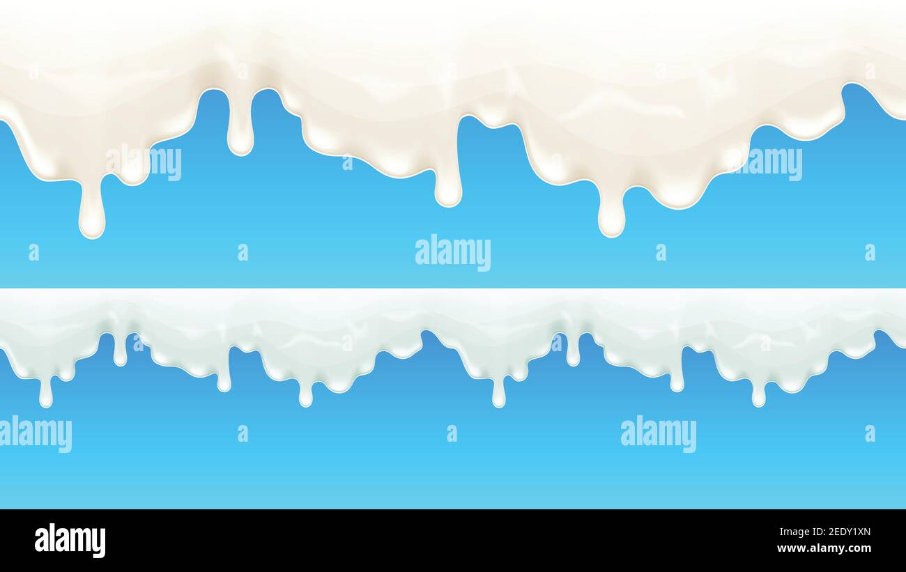 Dripping milk background with smart transparencies. Vector illustration ...