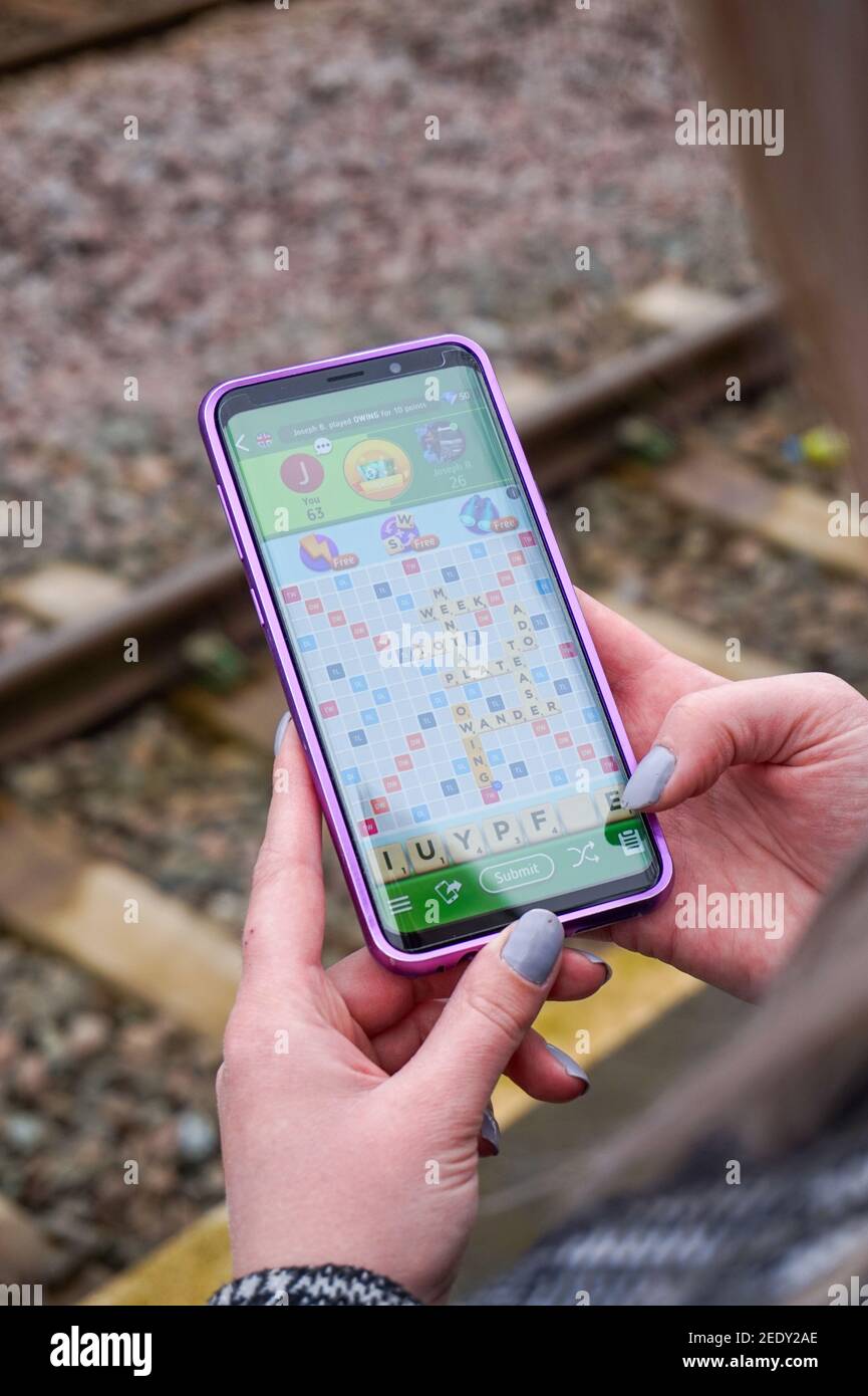 Scrabble go word game hi-res stock photography and images - Alamy