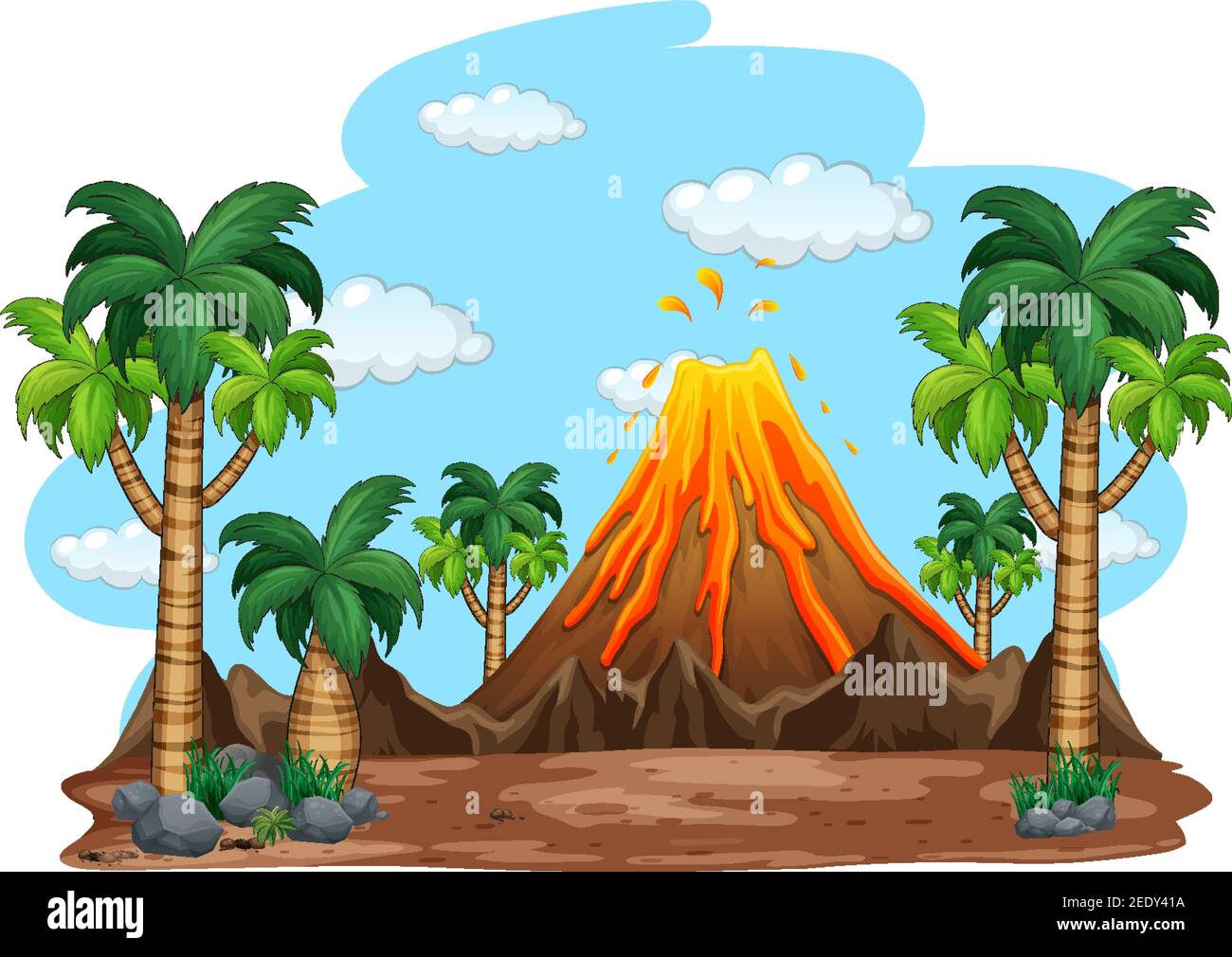 Volcanic eruption clipart hi-res stock photography and images - Alamy