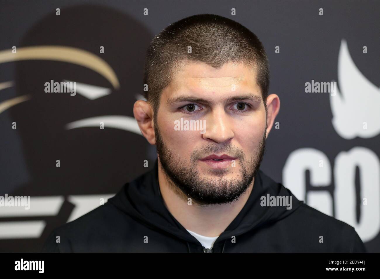 2021, Russia, Moscow, Russian UFC fighter Khabib Nurmagomedov buy EFC ...