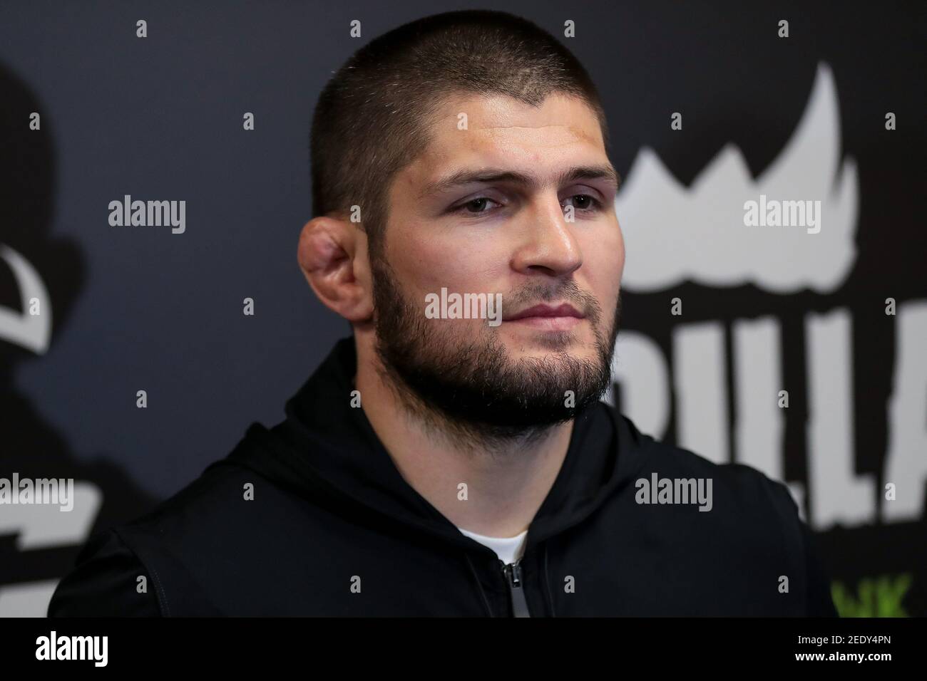 2021, Russia, Moscow, Russian UFC fighter Khabib Nurmagomedov buy EFC ...