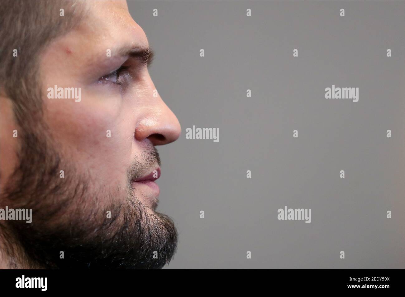 2021, Russia, Moscow, Russian UFC fighter Khabib Nurmagomedov buy EFC ...