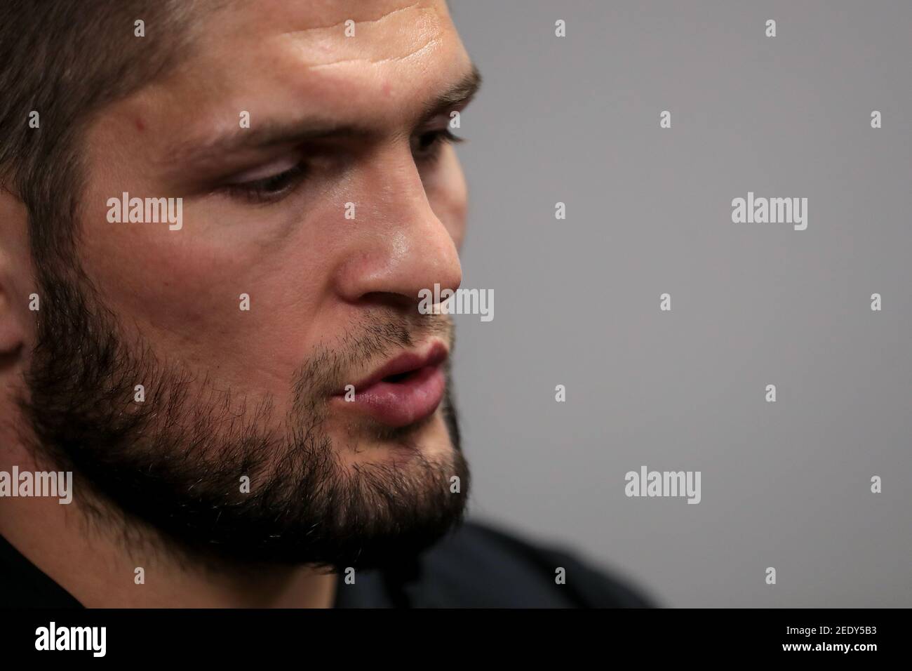 2021, Russia, Moscow, Russian UFC fighter Khabib Nurmagomedov buy EFC ...