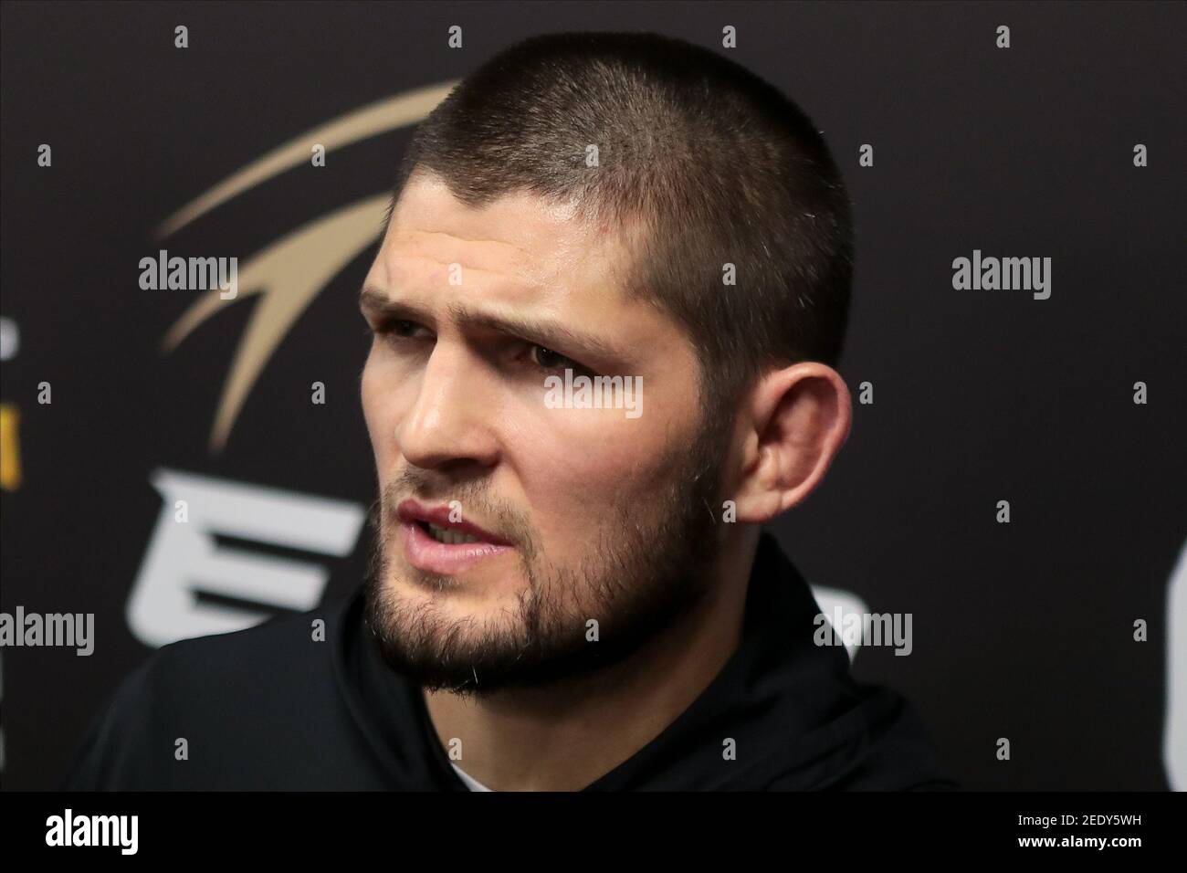 2021, Russia, Moscow, Russian UFC fighter Khabib Nurmagomedov buy EFC ...