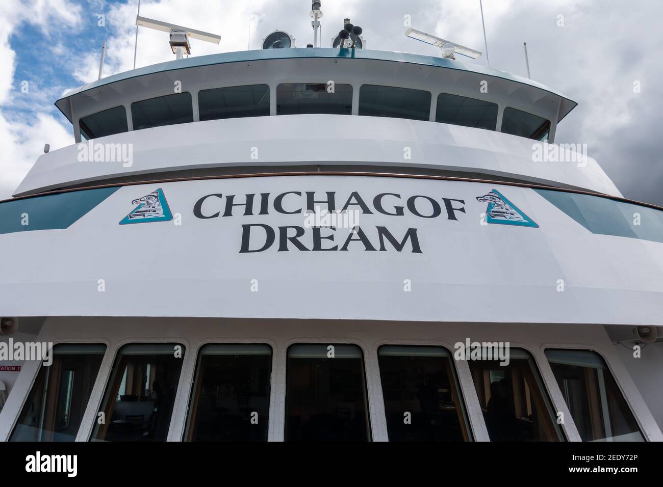 Chichagof Dream in Alaska is an Expeditionary Cruise Stock Photo - Alamy