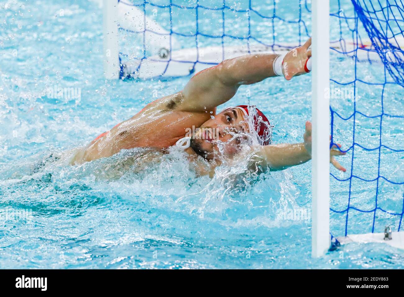 ROTTERDAM, NETHERLANDS - FEBRUARY 15: Marius Florin Tic of Romania ...