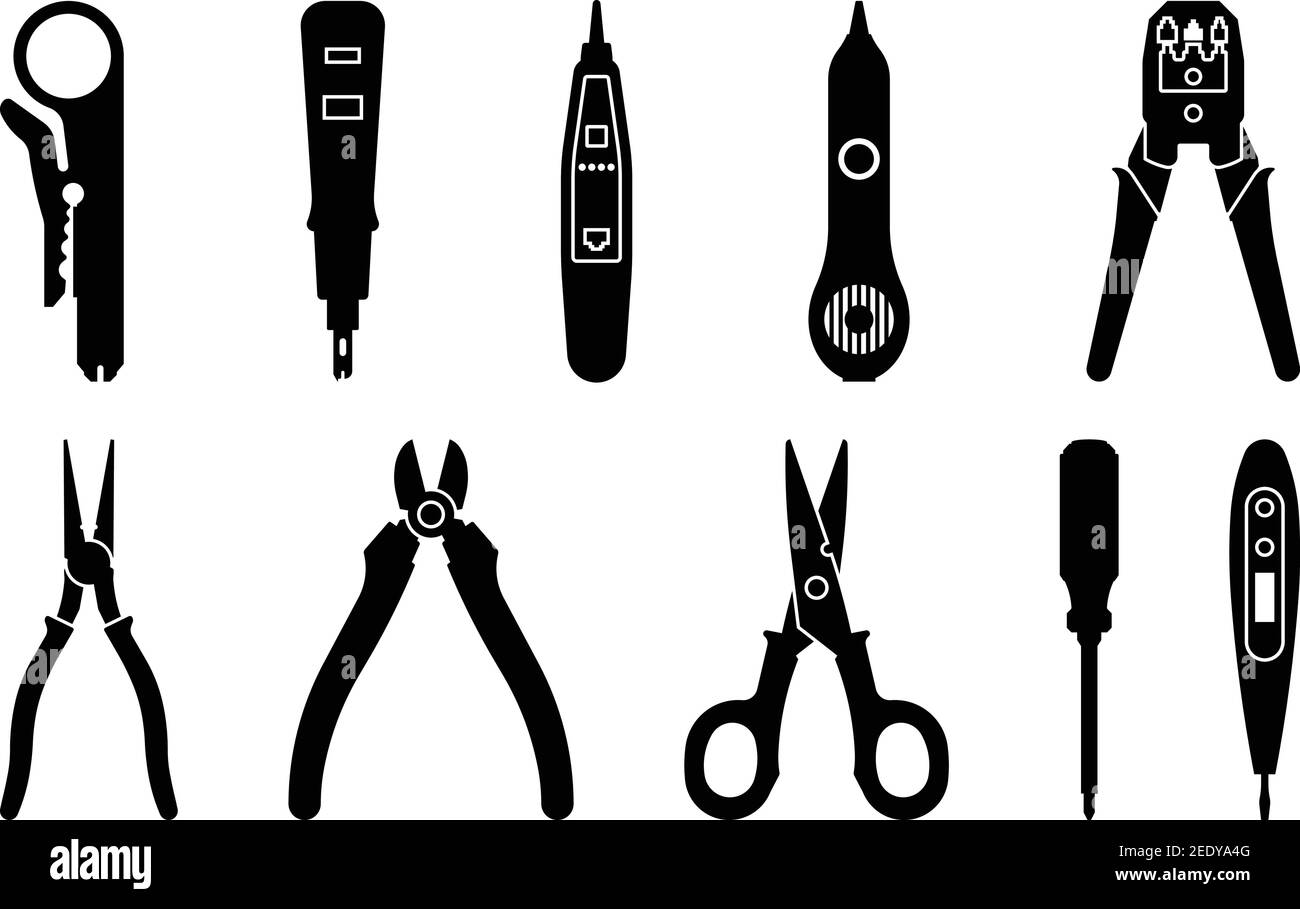 Electrical crimping tool Stock Vector Images - Alamy