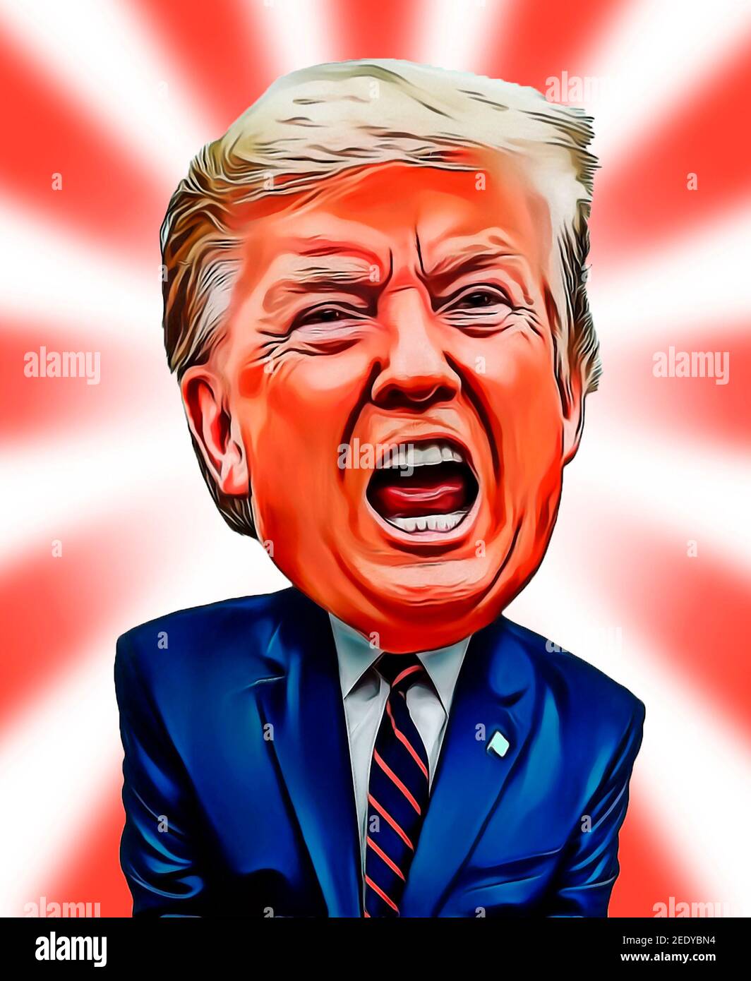 Donald Trump yellowing Color Stock Photo - Alamy