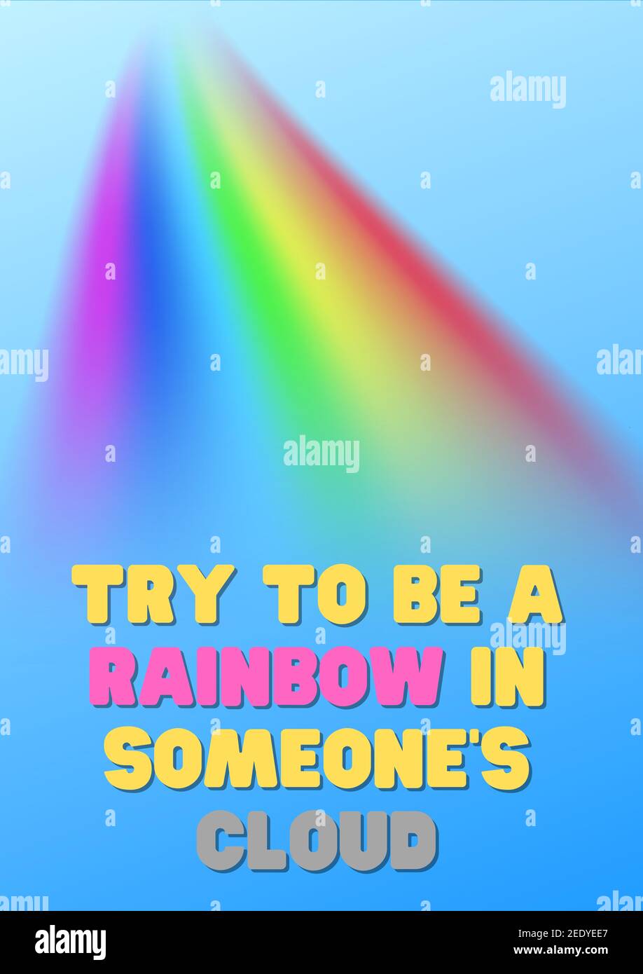 Inspirational Quotes Wallpaper or Poster Stock Photo - Alamy