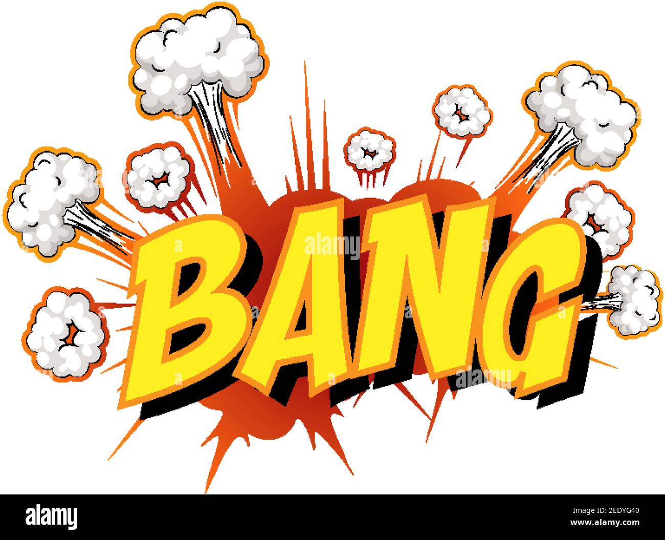 Comic speech bubble with bang text illustration Stock Vector Image ...