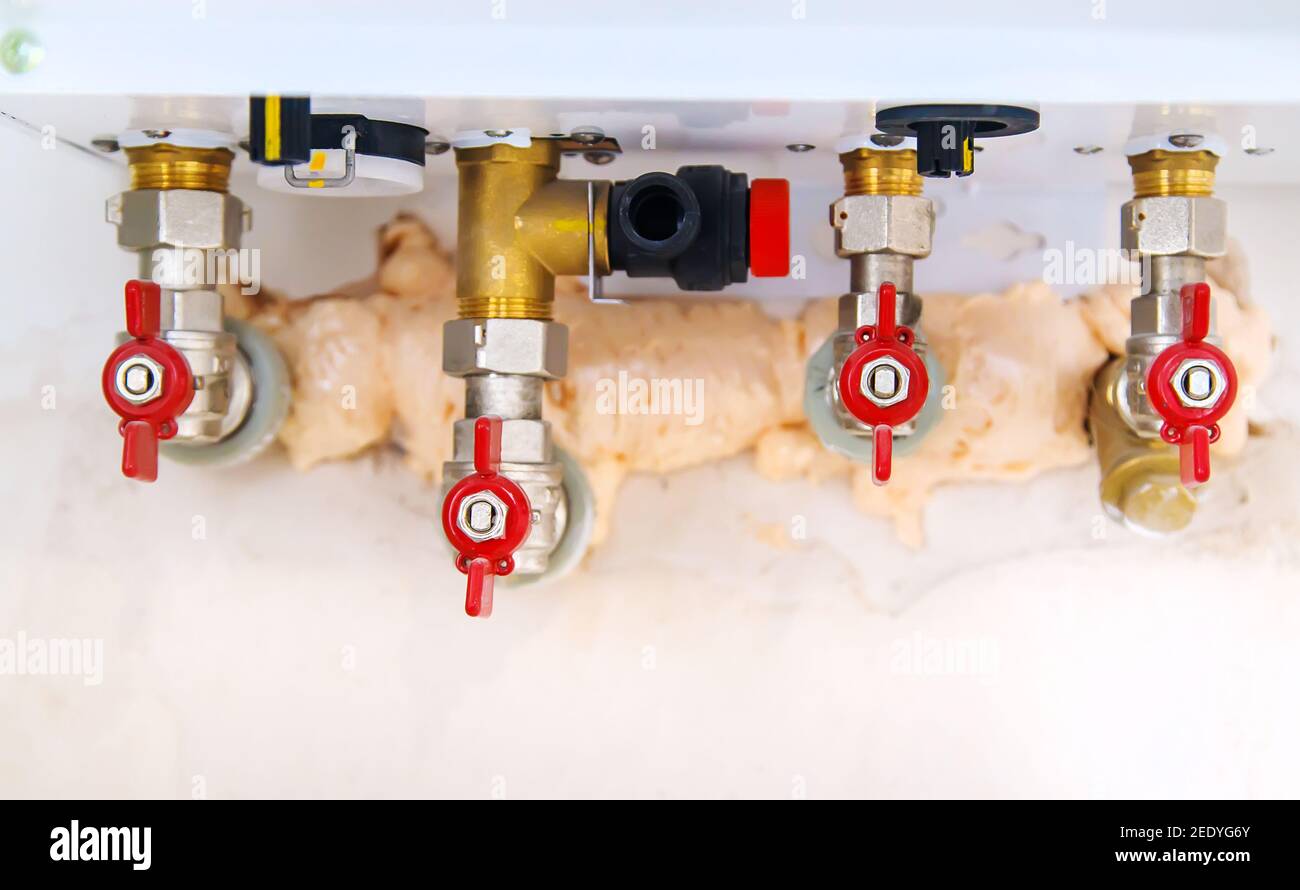 Faucets on water pipes hi-res stock photography and images - Alamy