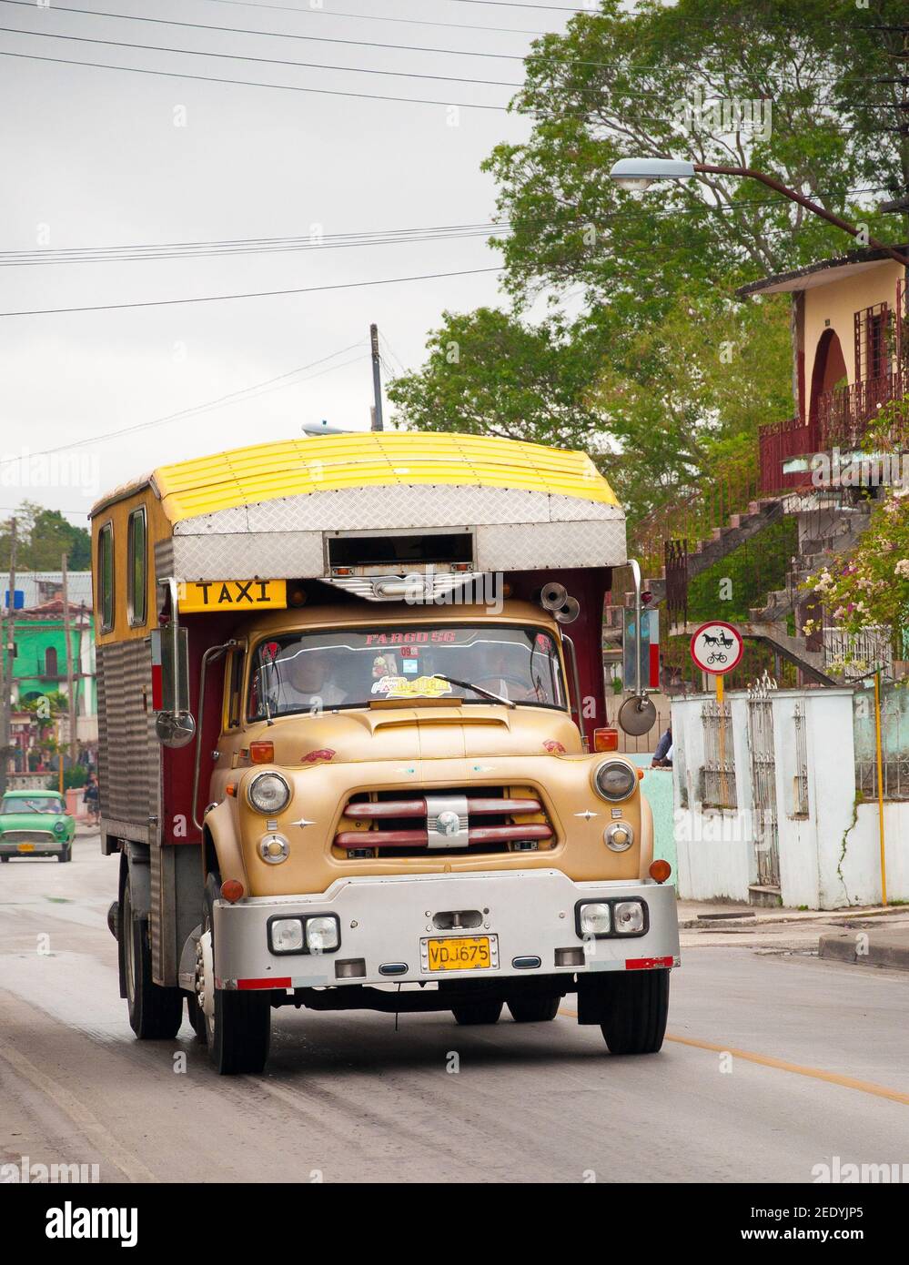 A truck is used as a taxi for long-distance and inter-municipality ...