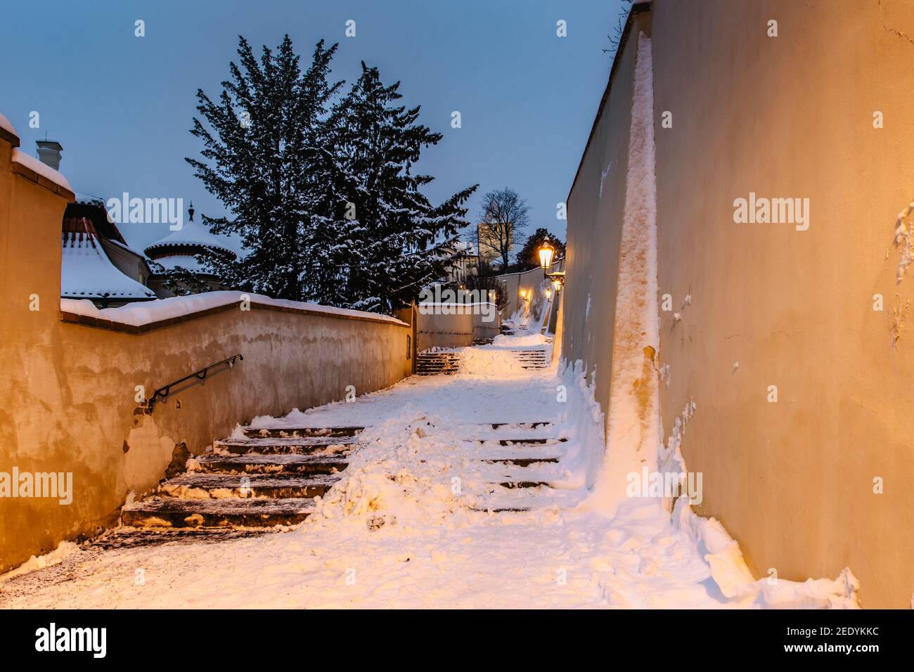 Old castle stairs prague hi-res stock photography and images - Alamy