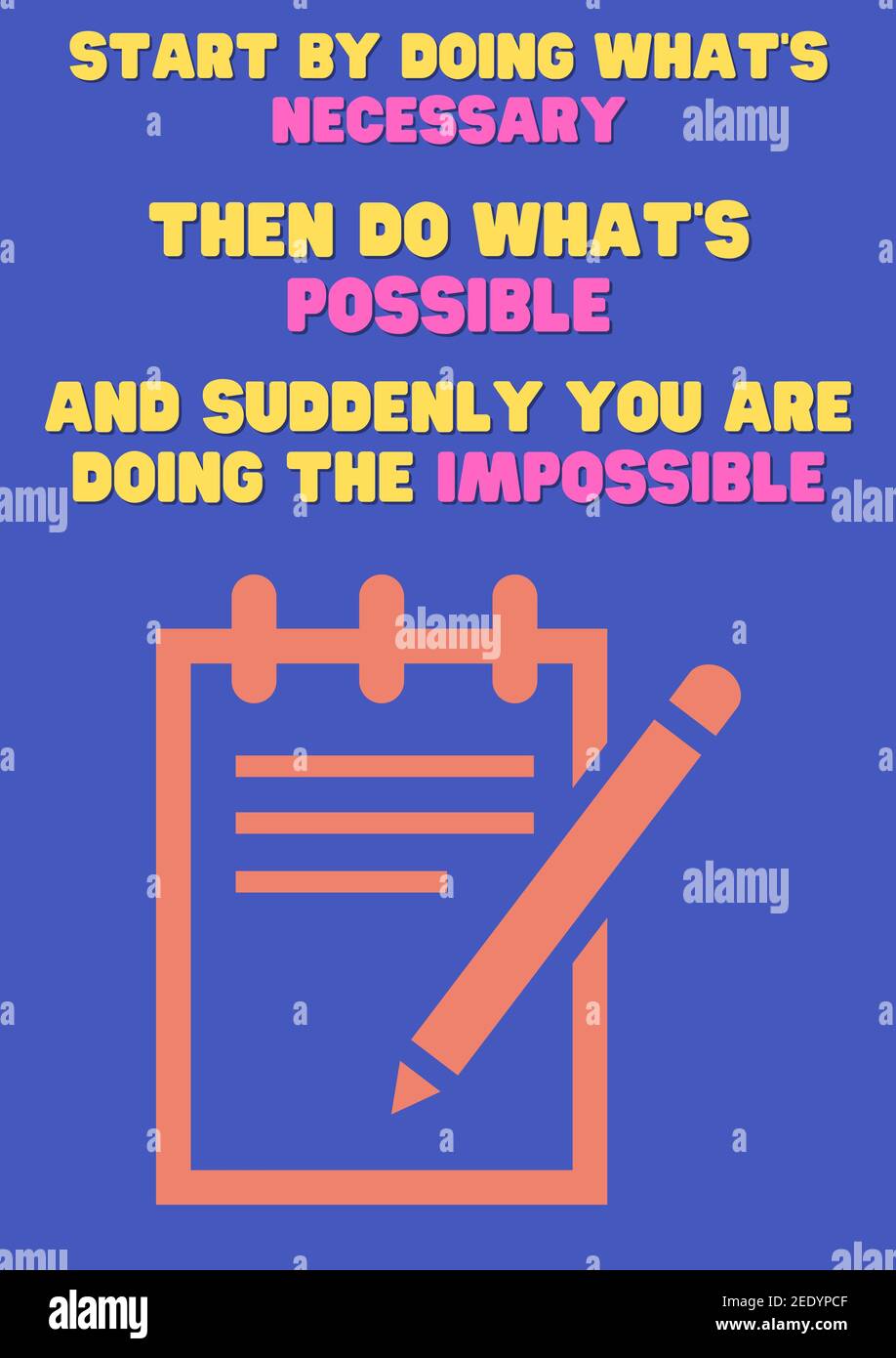 Inspirational Quotes Wallpaper or Poster Stock Photo - Alamy