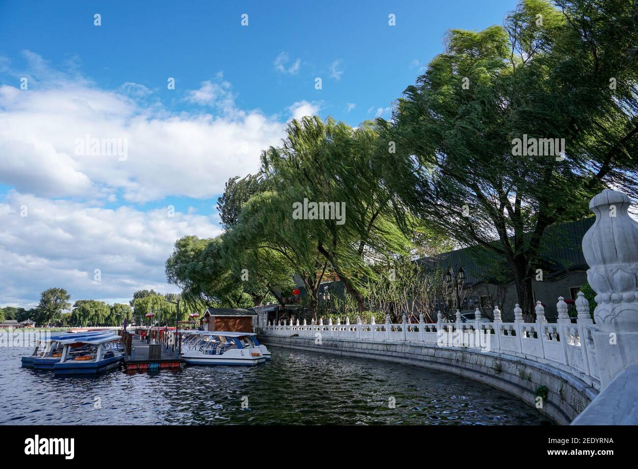 Houhai lake boats hi-res stock photography and images - Alamy