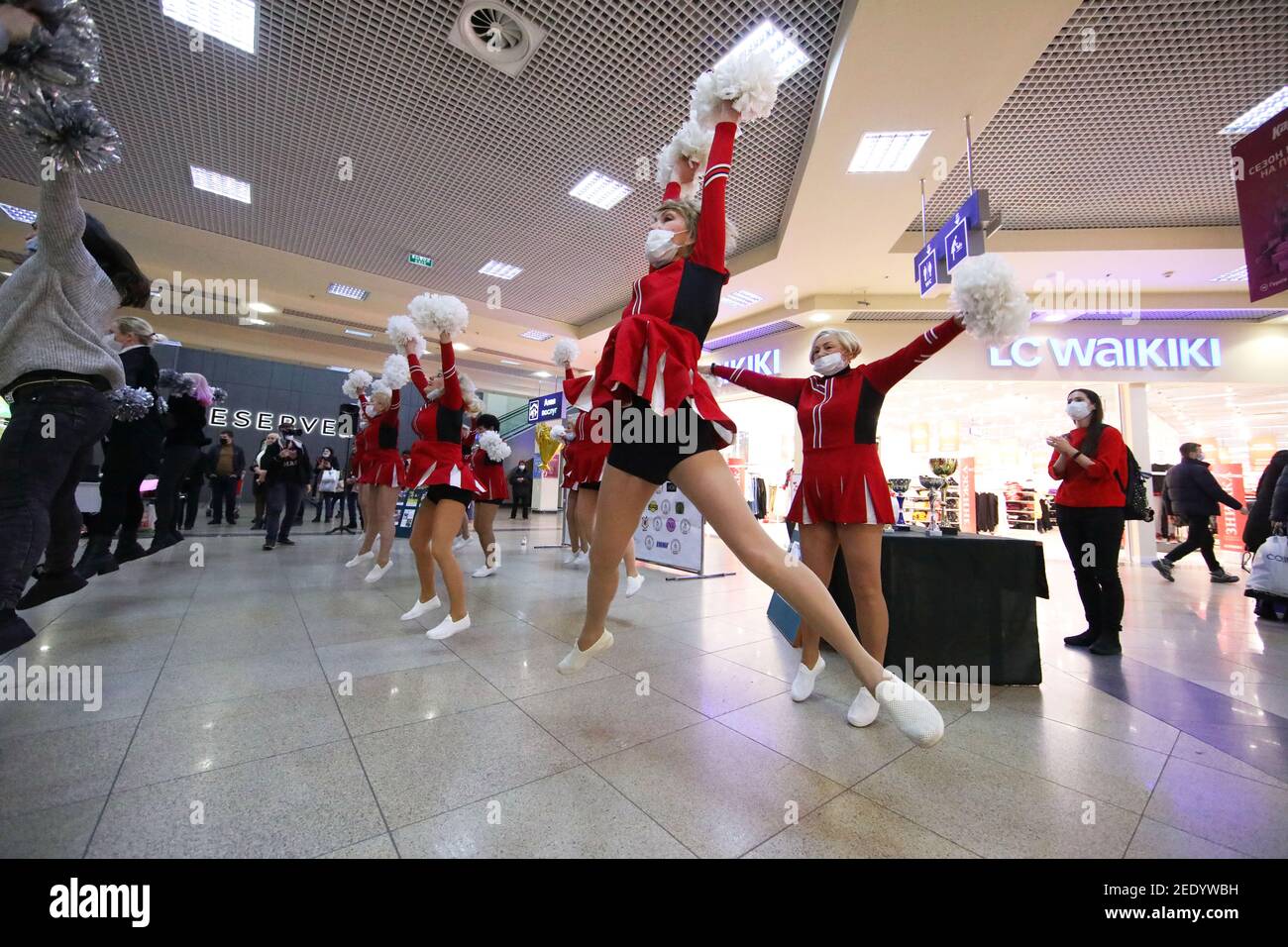 Non Exclusive: KHARKIV, UKRAINE - FEBRUARY 12, 2021 - Cheerleaders of ...