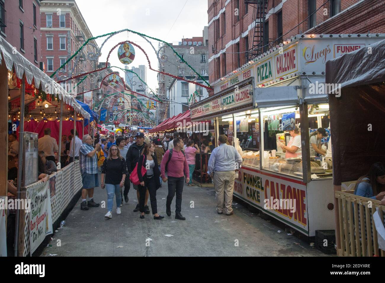 USA New York City The Annual Feast of San Gennaro in Little Italy is an ...
