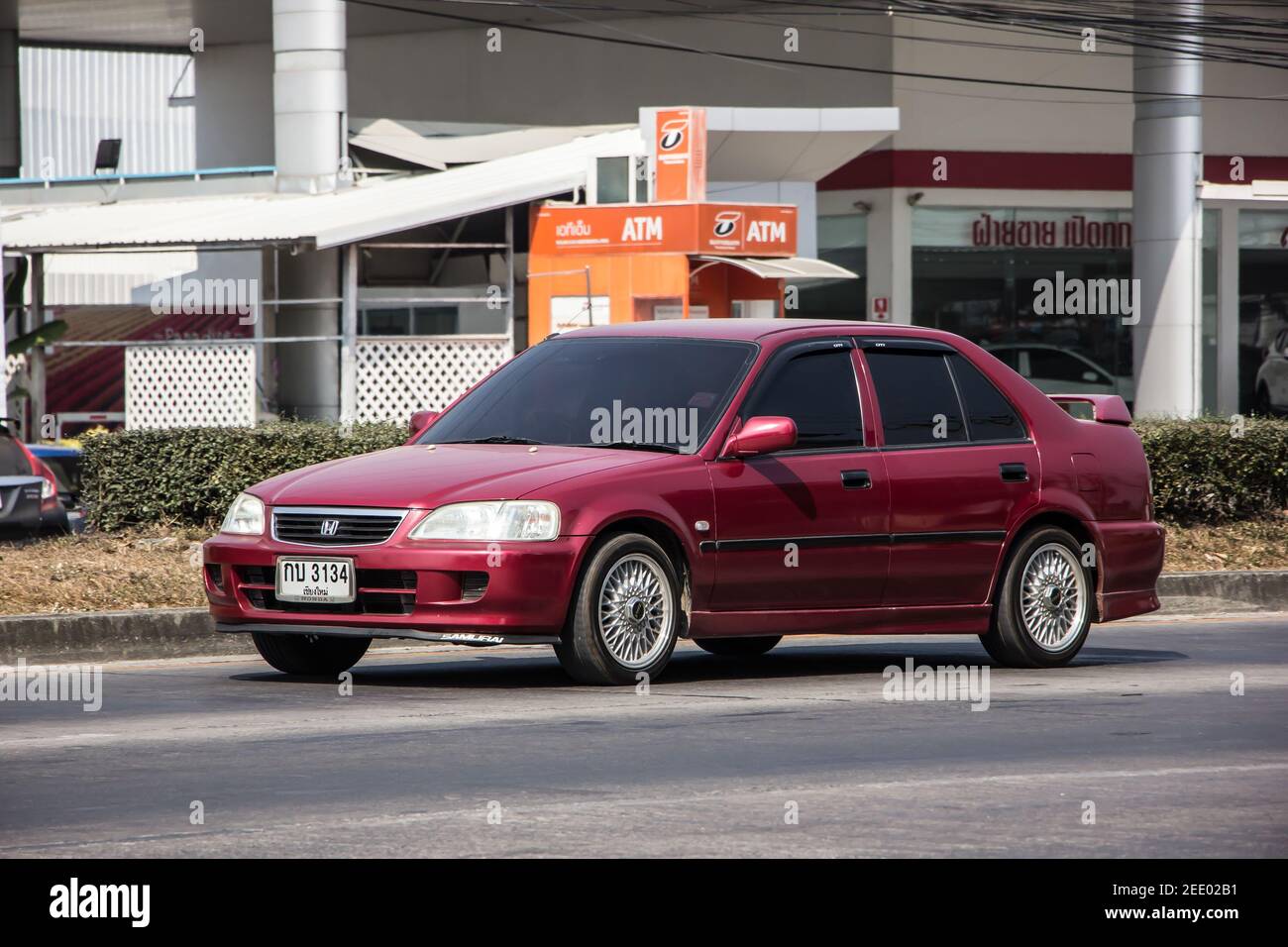 Chiangmai, Thailand - January 19 2021: Private Honda City Compact car ...