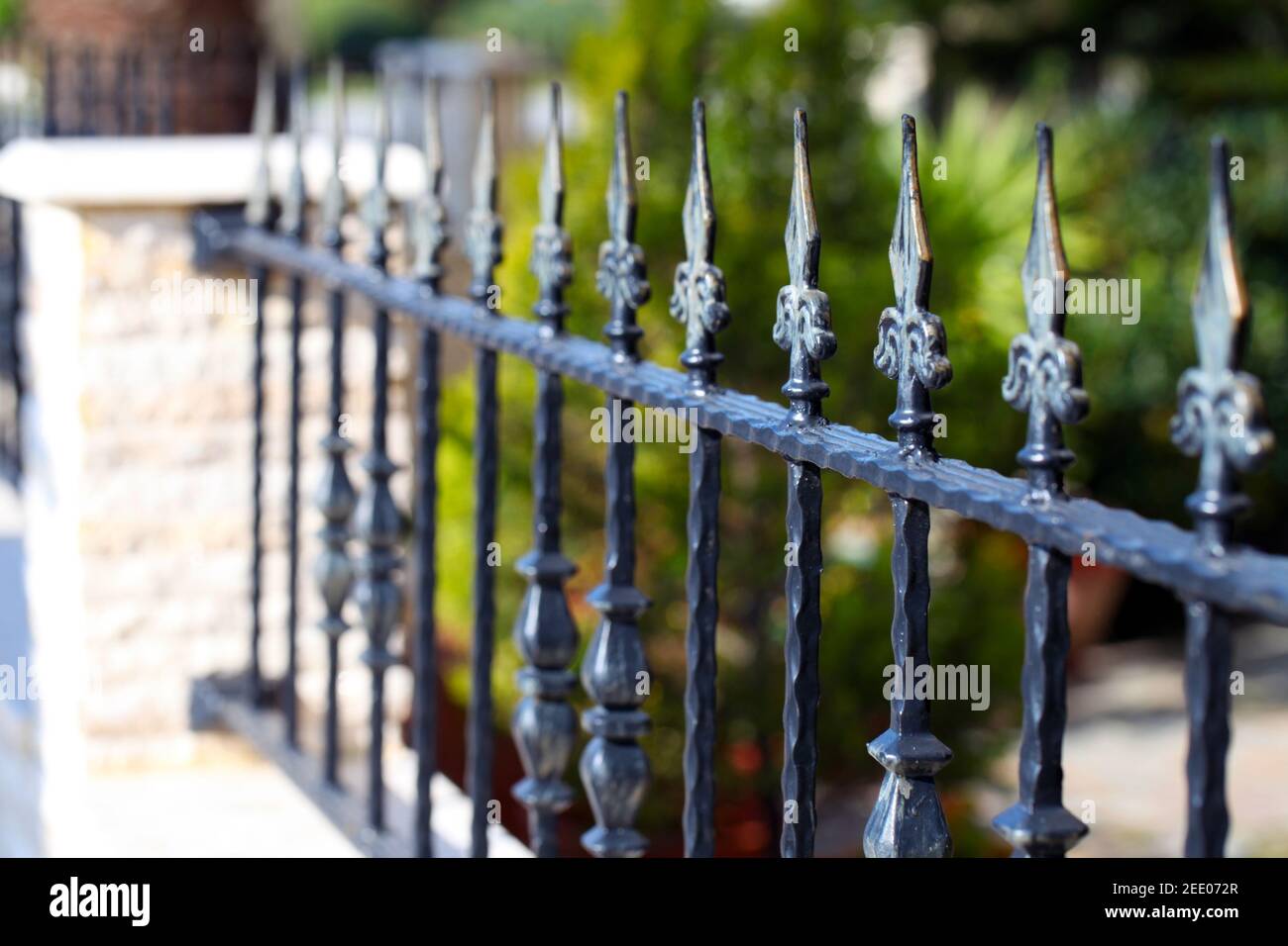 Abstract Architecture Design of Iron Fences Photo Stock Photo - Alamy
