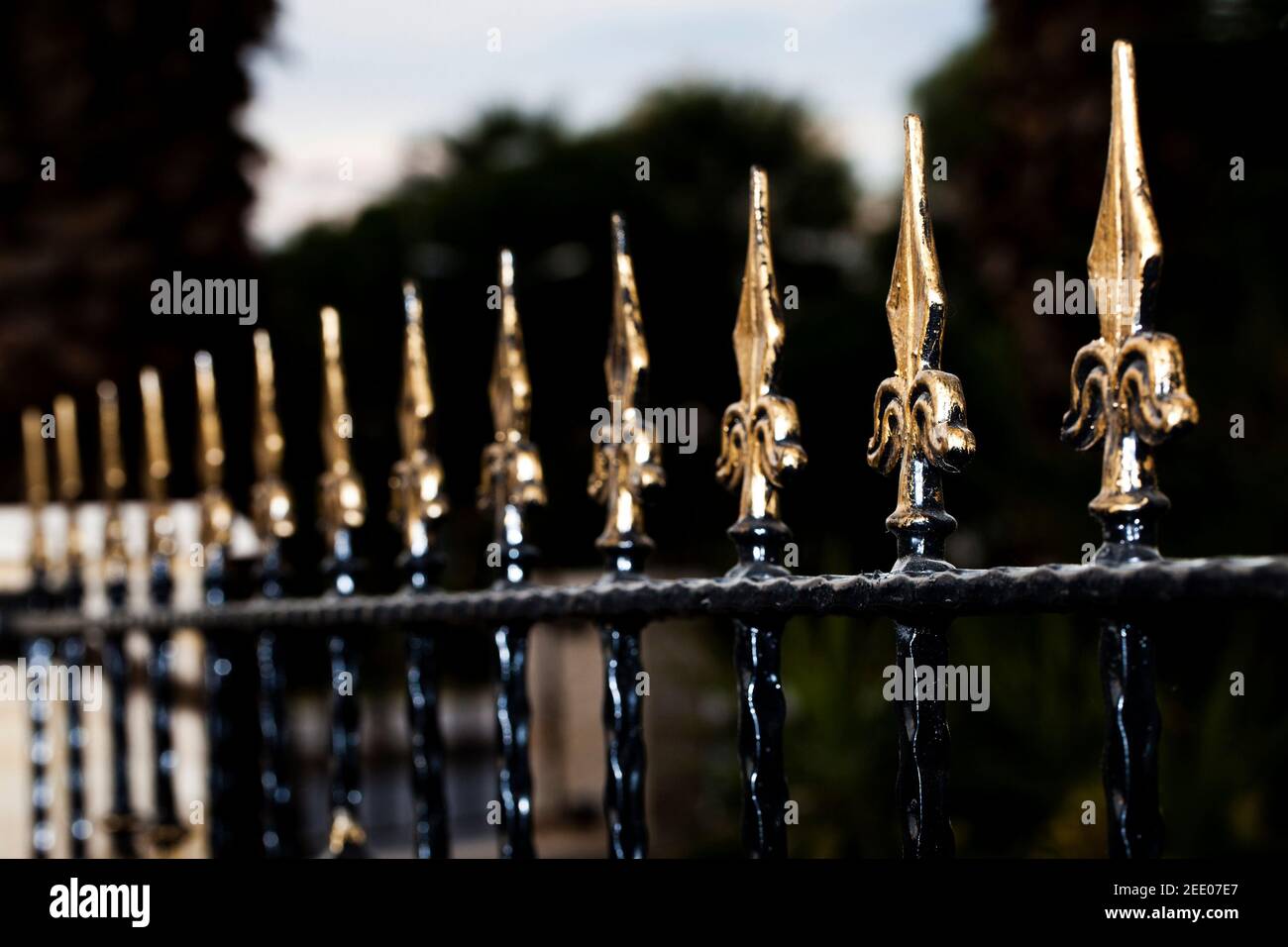 Abstract Architecture Design of Iron Fences Photo Stock Photo - Alamy