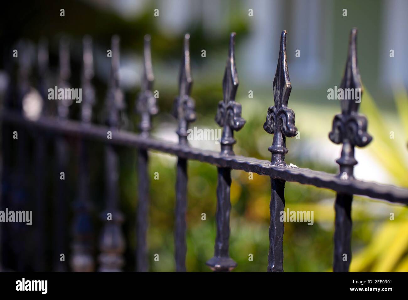 Abstract Architecture Design of Iron Fences Photo Stock Photo - Alamy