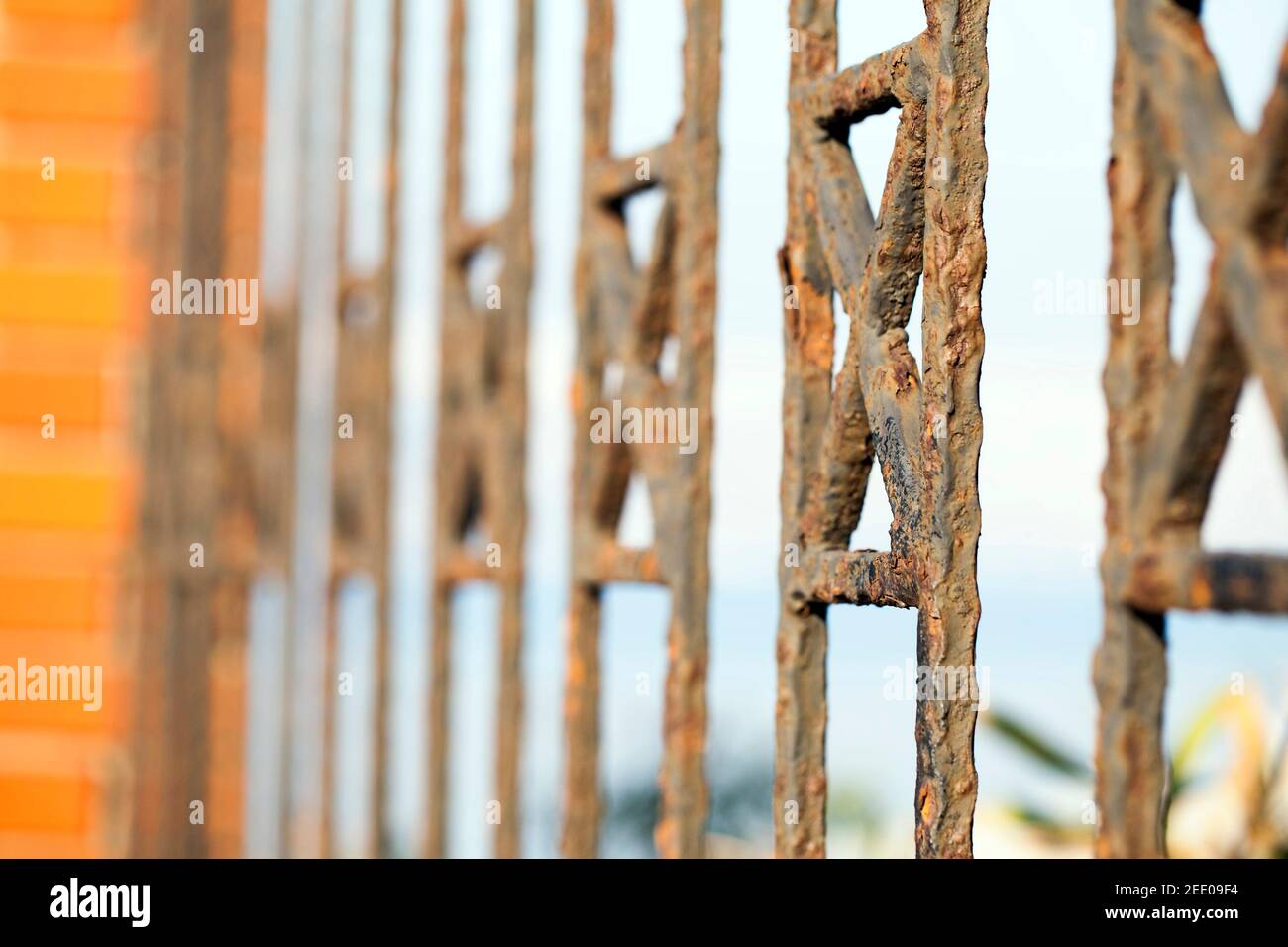 Abstract Architecture Design of Iron Fences Photo Stock Photo - Alamy