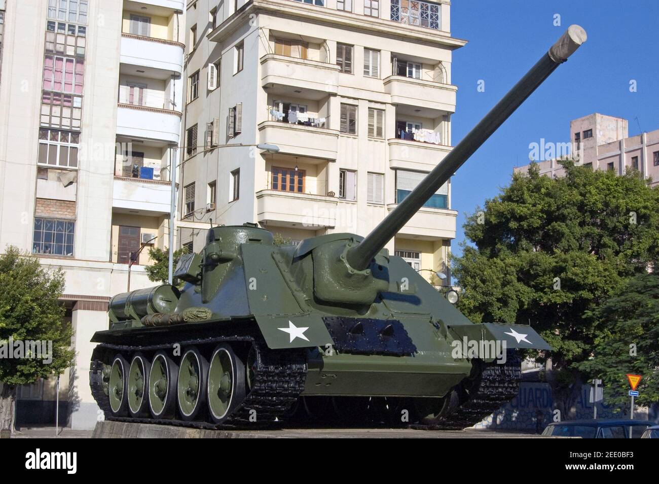 The military tank used by Fidel Castro in Havana during the Communist ...