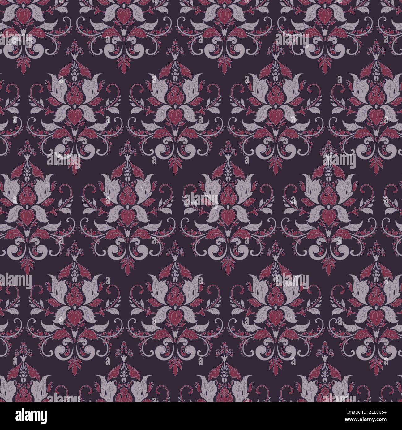 Vintage floral seamless patten. Classic Baroque wallpaper. Seamless ...